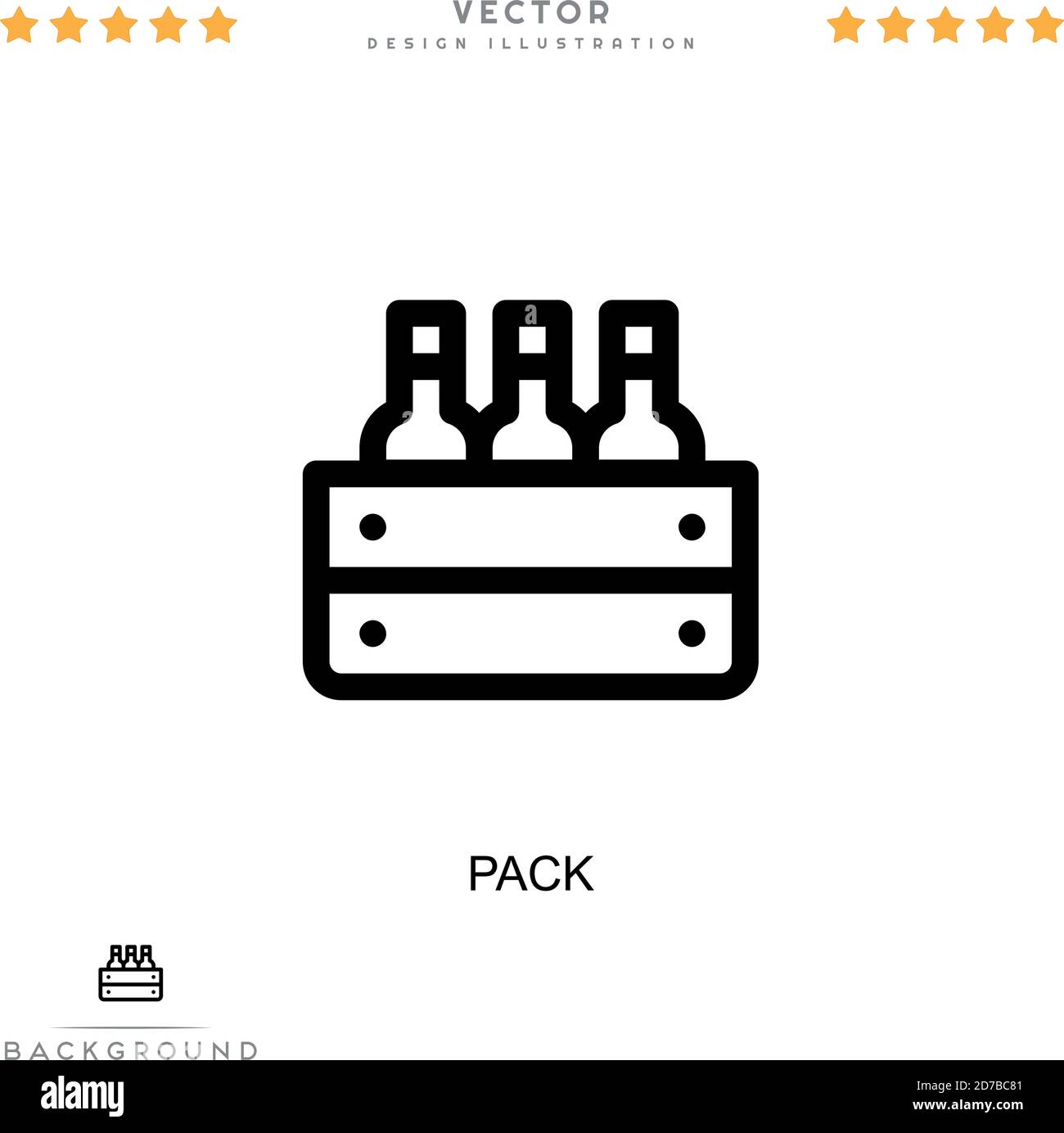 Pack icon. Simple element from digital disruption collection. Line Pack ...