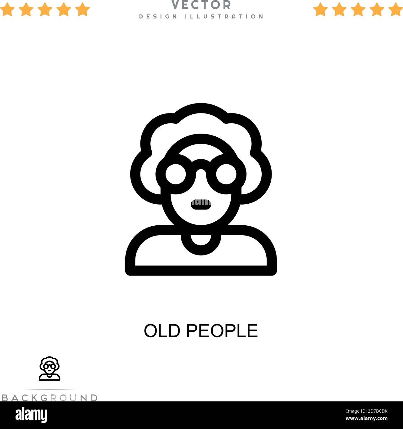 Old people icon. Simple element from digital disruption collection ...