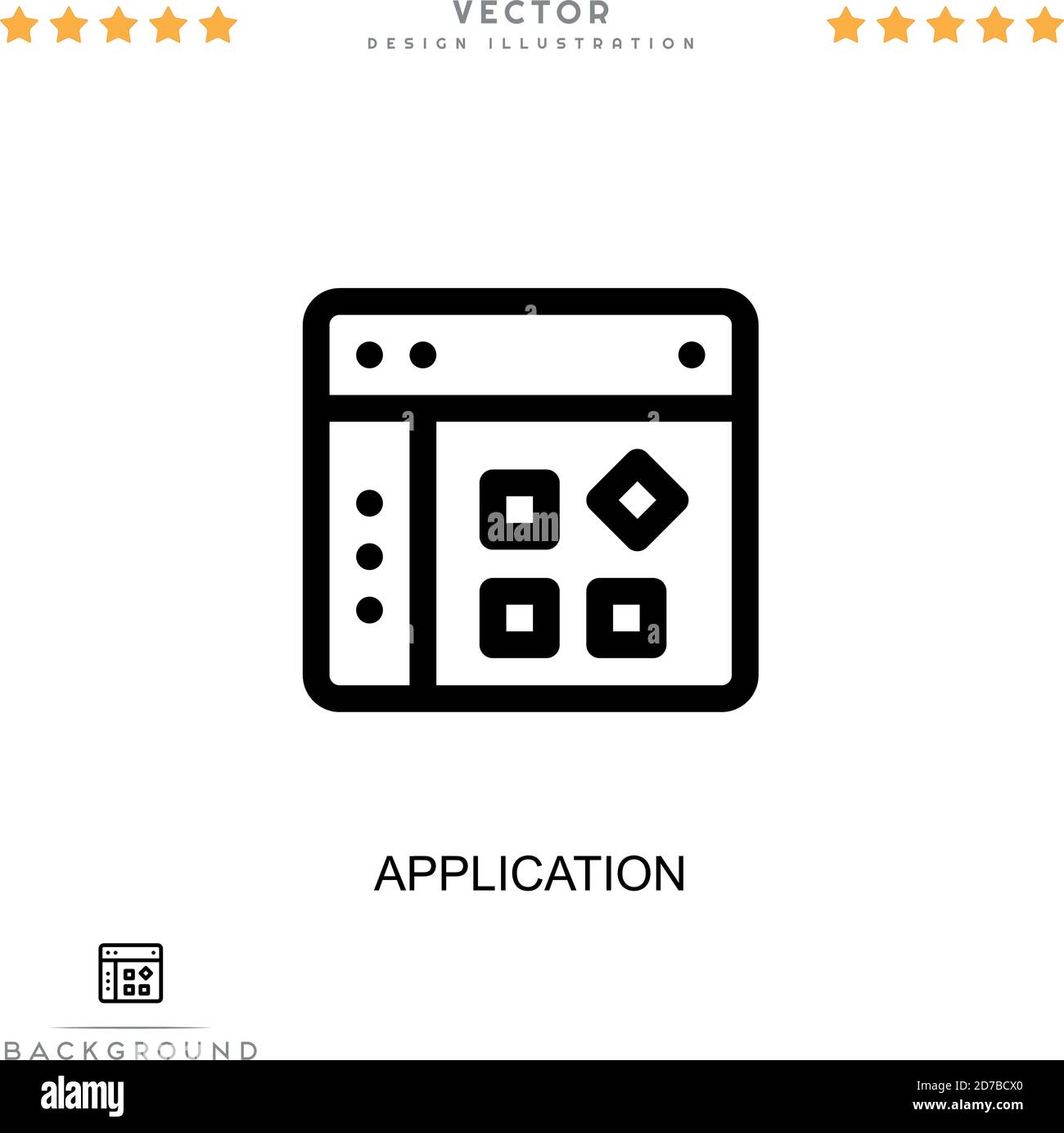 Application icon. Simple element from digital disruption collection ...