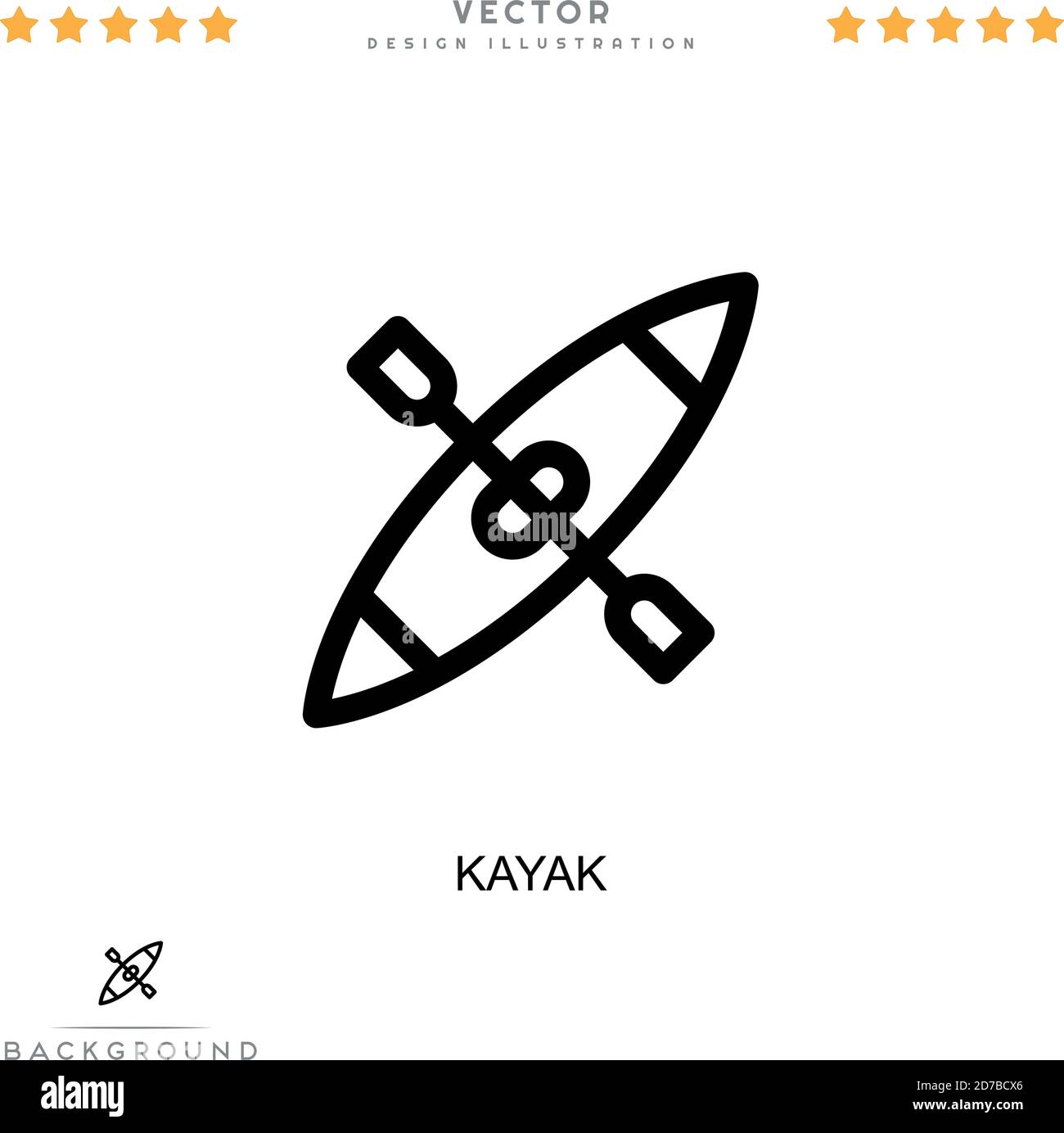 Kayak icon. Simple element from digital disruption collection. Line ...