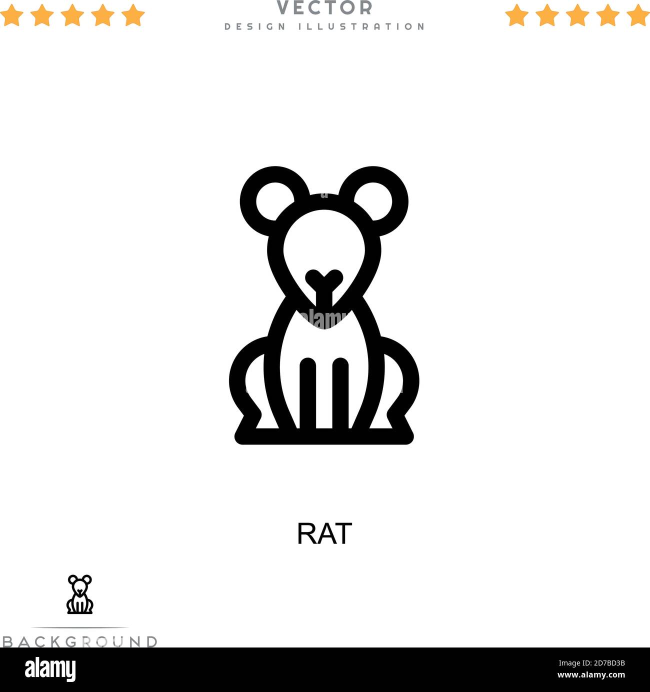 Rat icon. Simple element from digital disruption collection. Line Rat ...