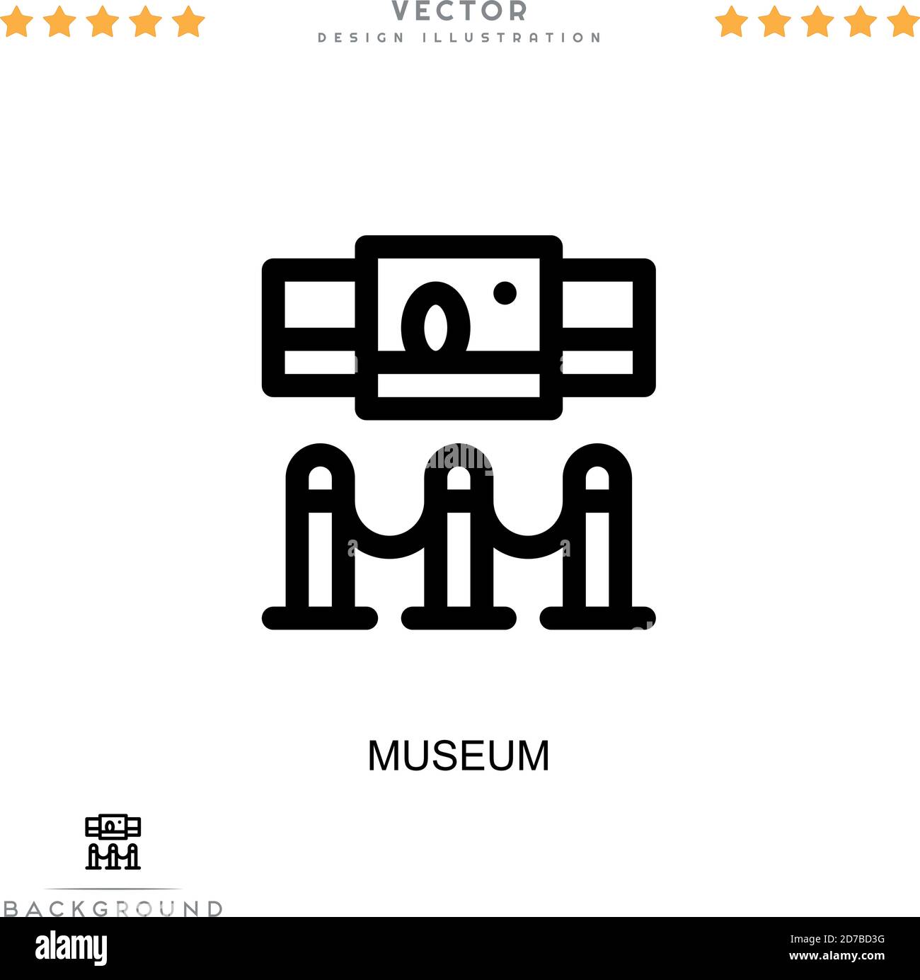 Museum icon. Simple element from digital disruption collection. Line ...