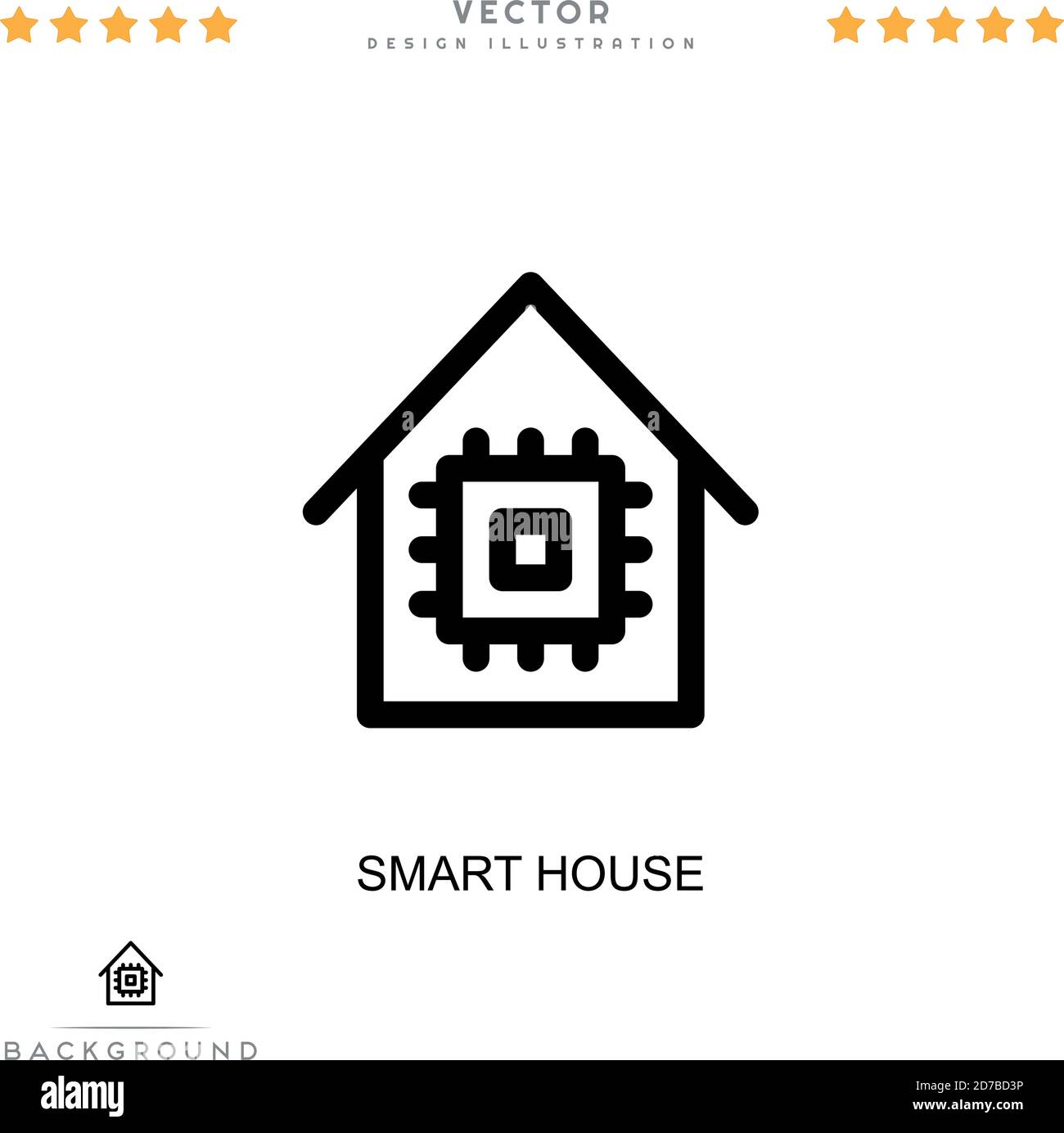 Smart house icon. Simple element from digital disruption collection ...