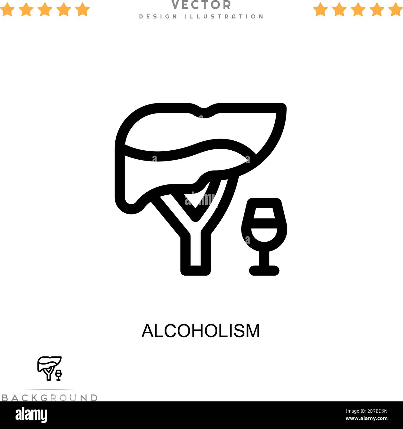 Alcoholism icon. Simple element from digital disruption collection ...
