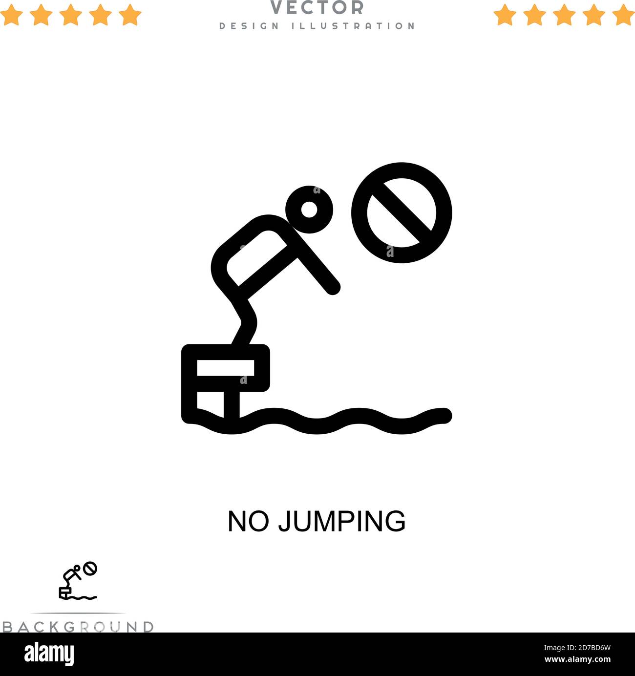 Swimmer jumping pool Stock Vector Images - Alamy