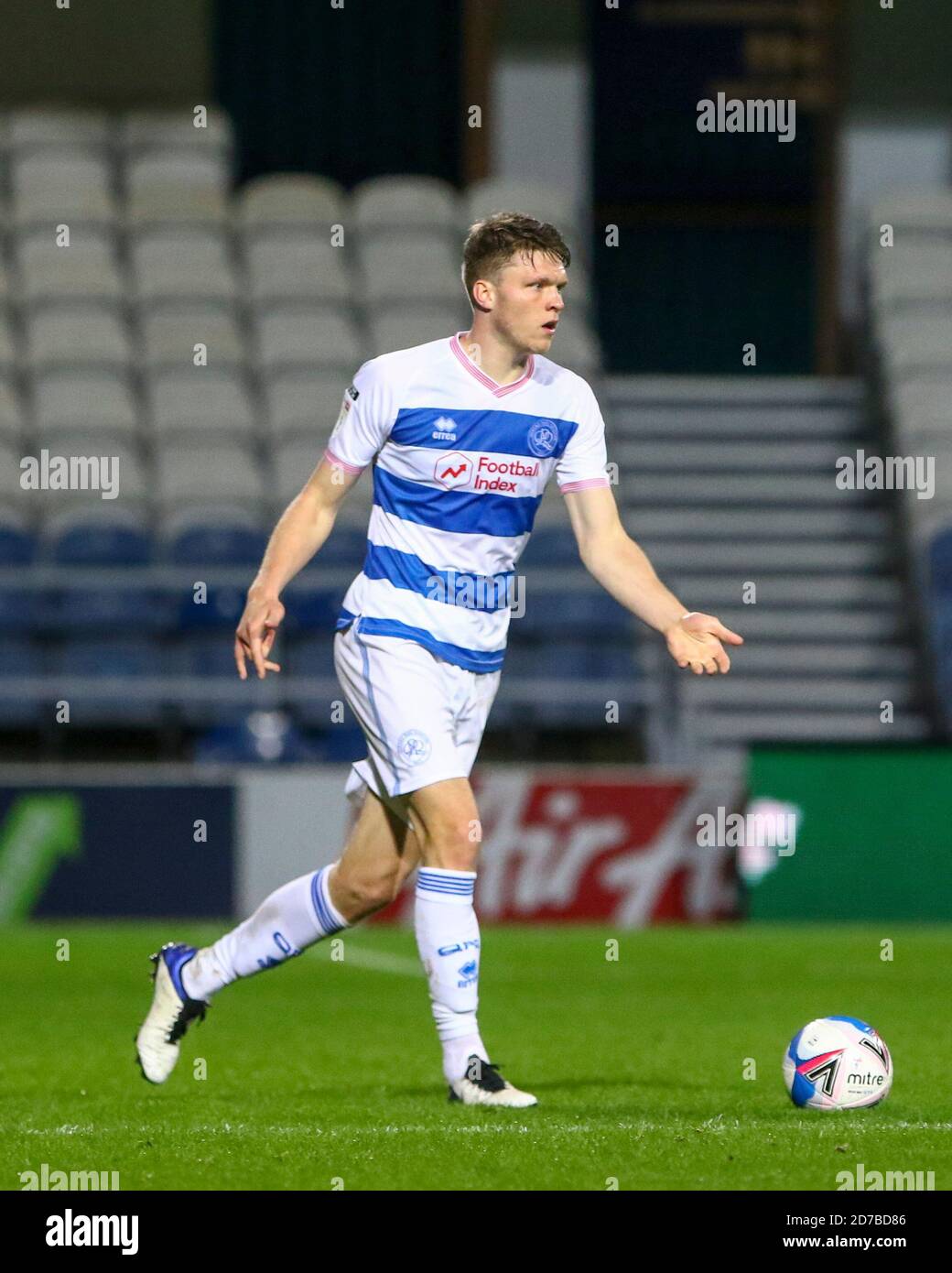 QPRs Rob Dickie on the ball during the Sky Bet Championship match ...