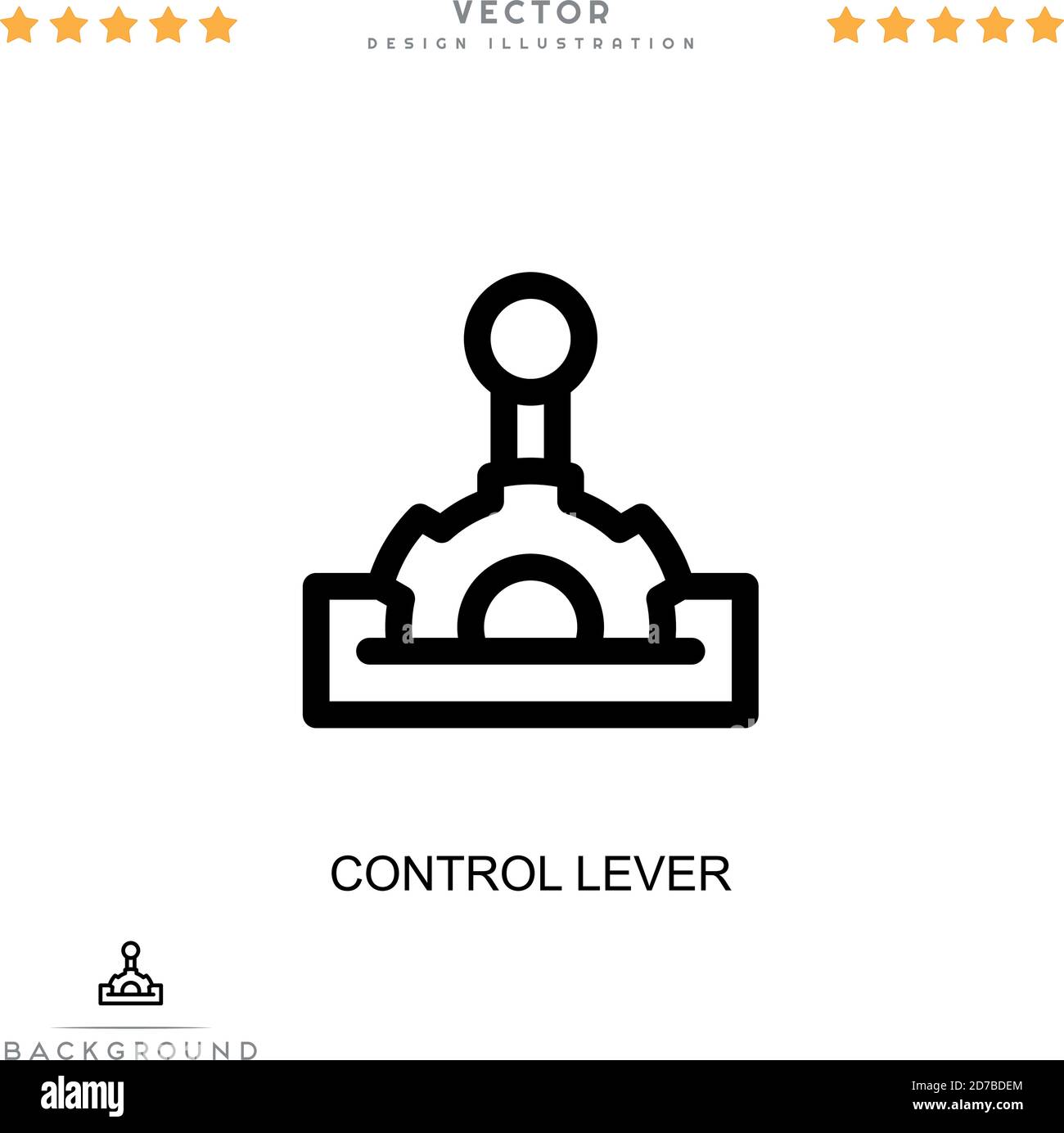 Control lever icon. Simple element from digital disruption collection ...