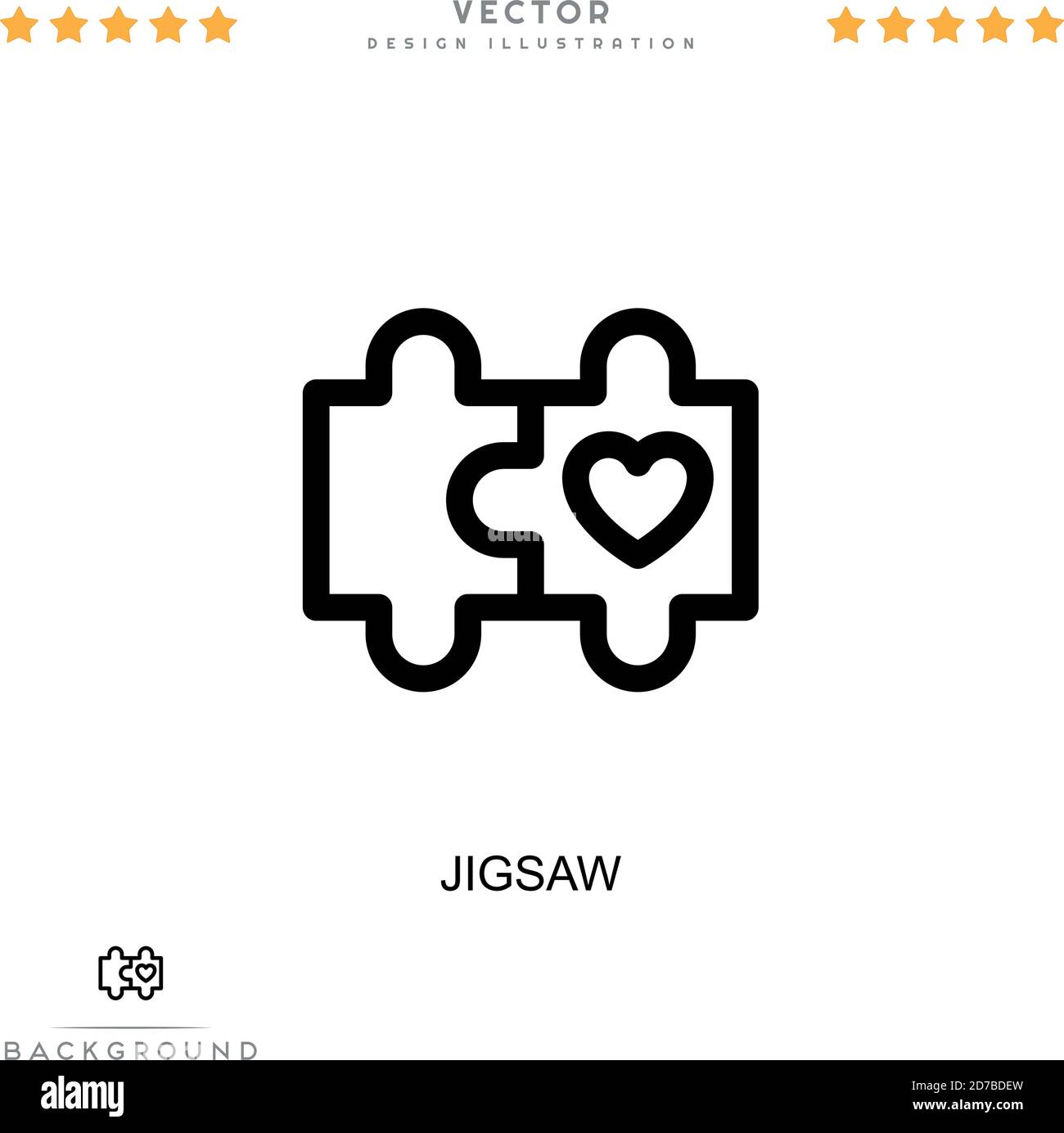 Jigsaw icon. Simple element from digital disruption collection. Line ...