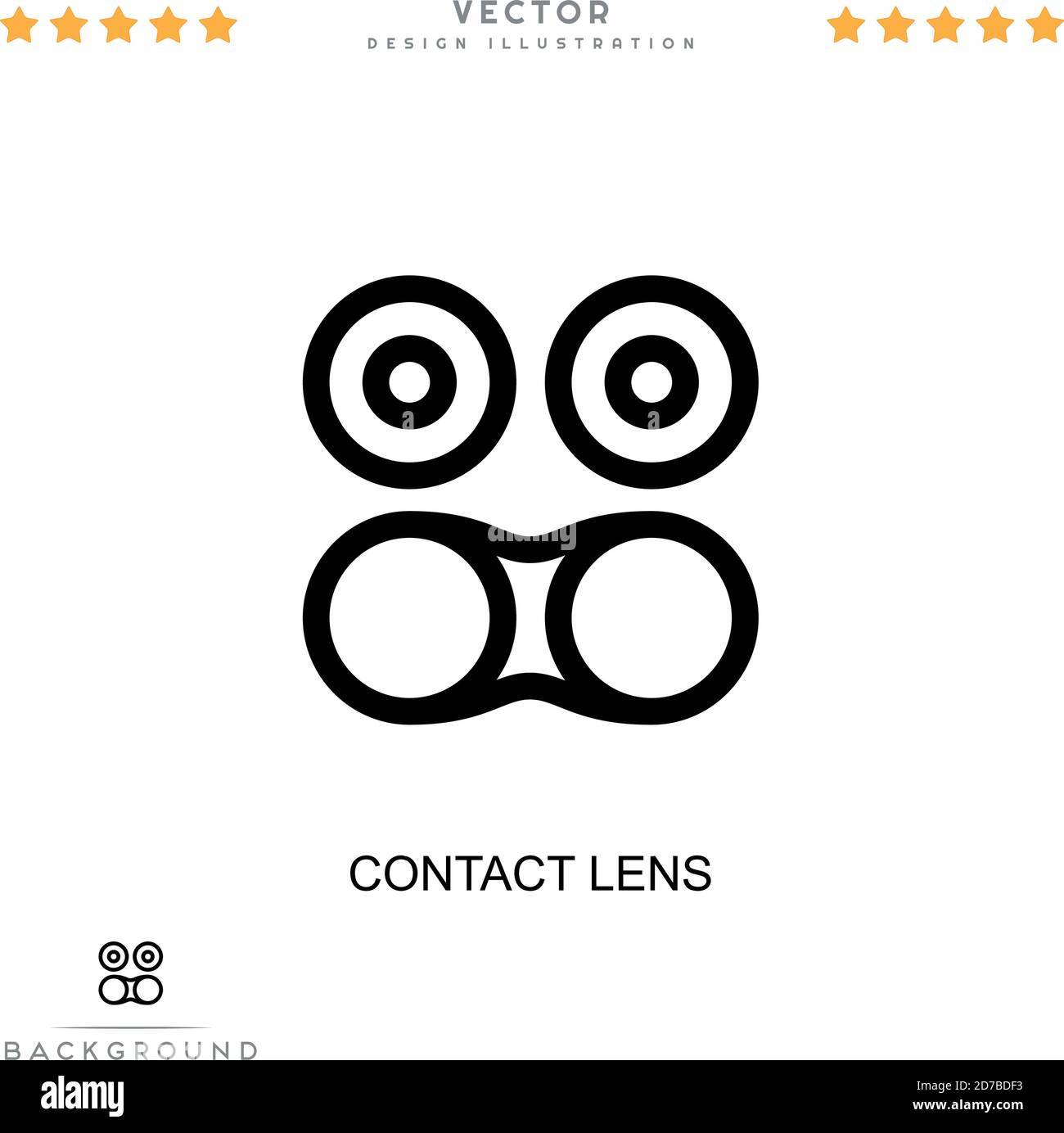 Contact lens icon. Simple element from digital disruption collection ...