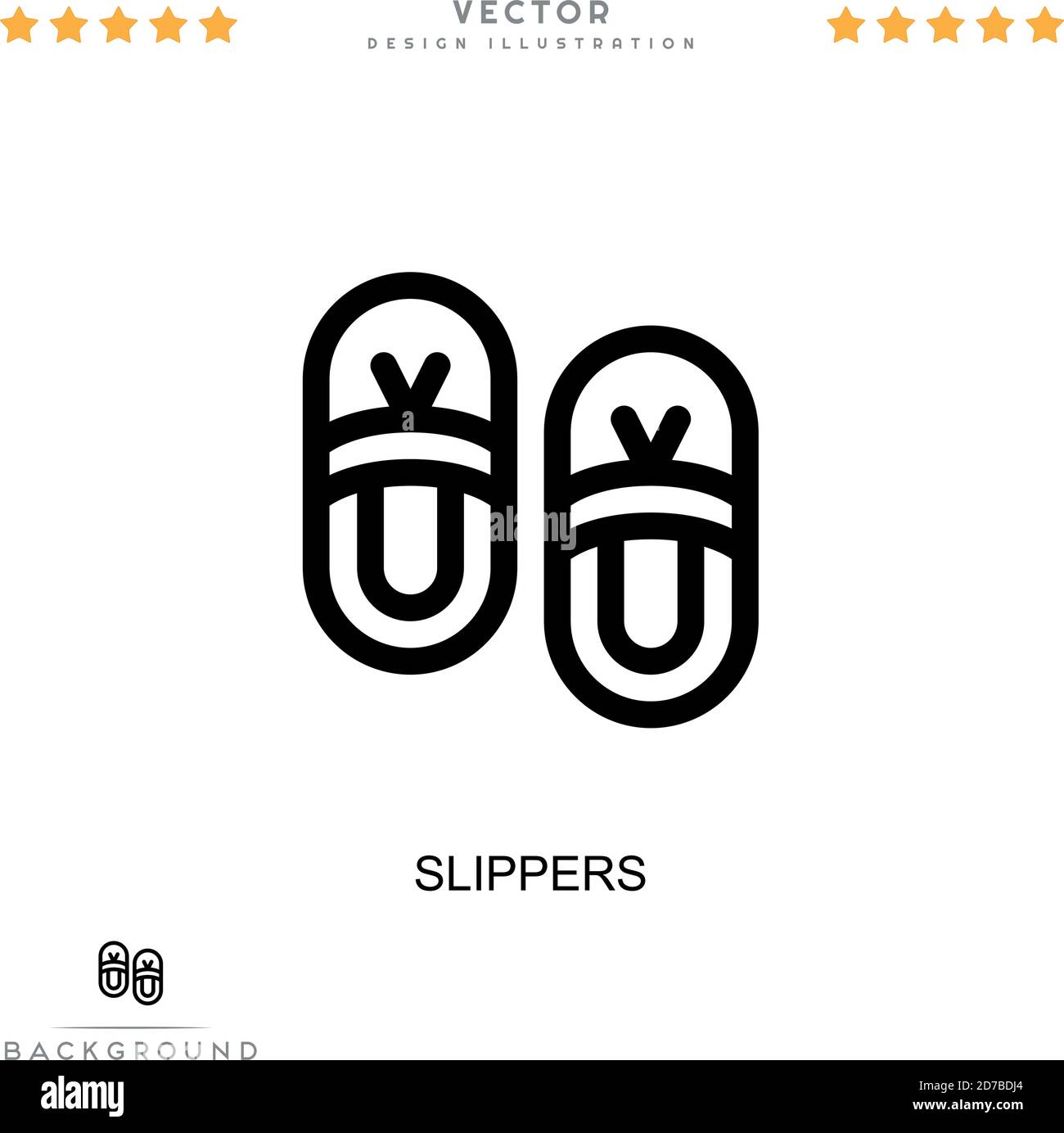 Slippers icon. Simple element from digital disruption collection. Line ...