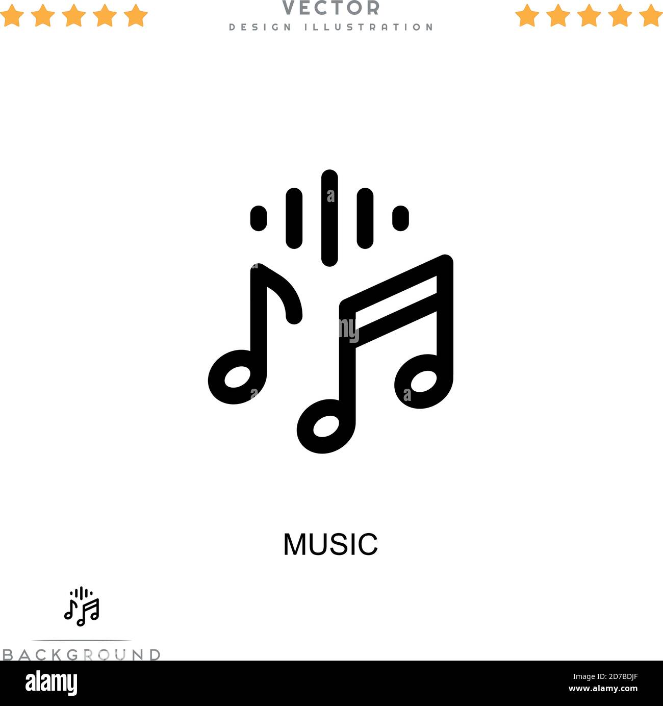 Music icon. Simple element from digital disruption collection. Line ...