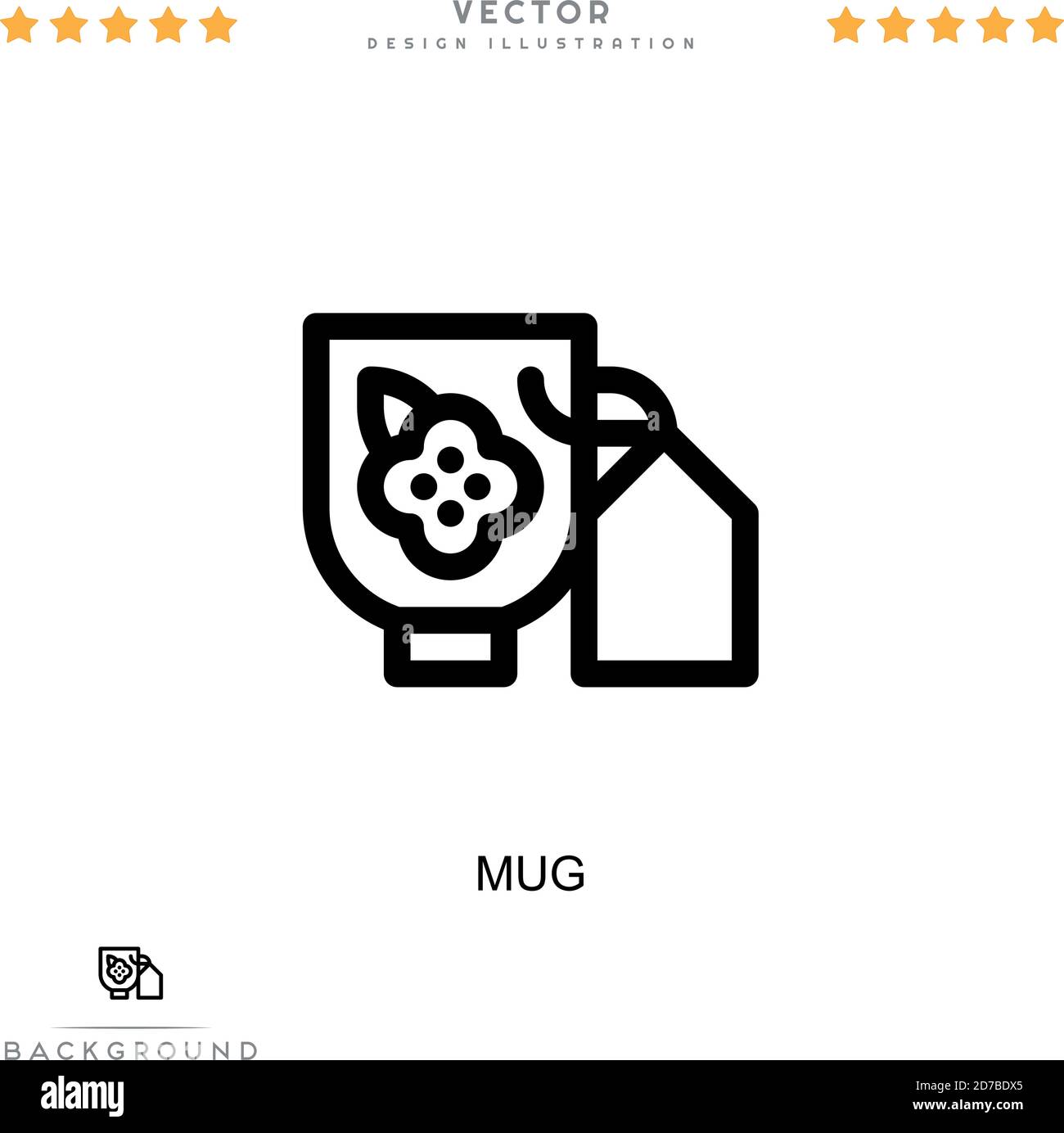 Mug icon. Simple element from digital disruption collection. Line Mug ...