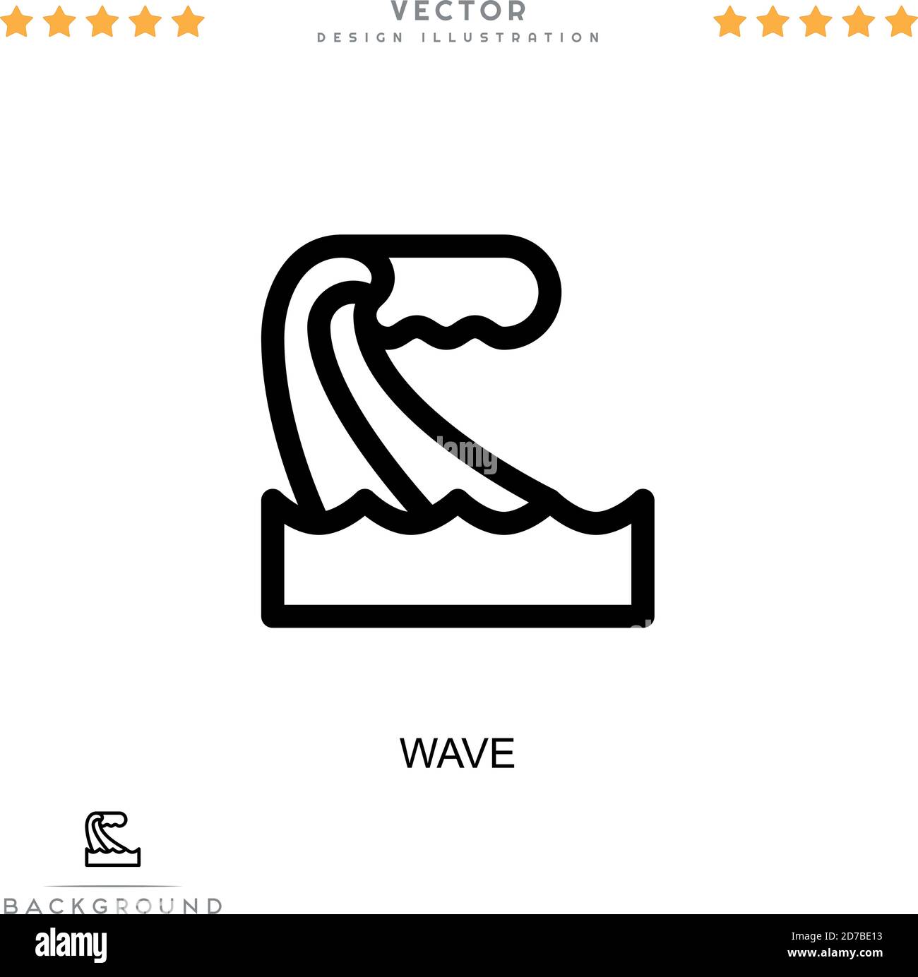 Wave icon. Simple element from digital disruption collection. Line Wave ...