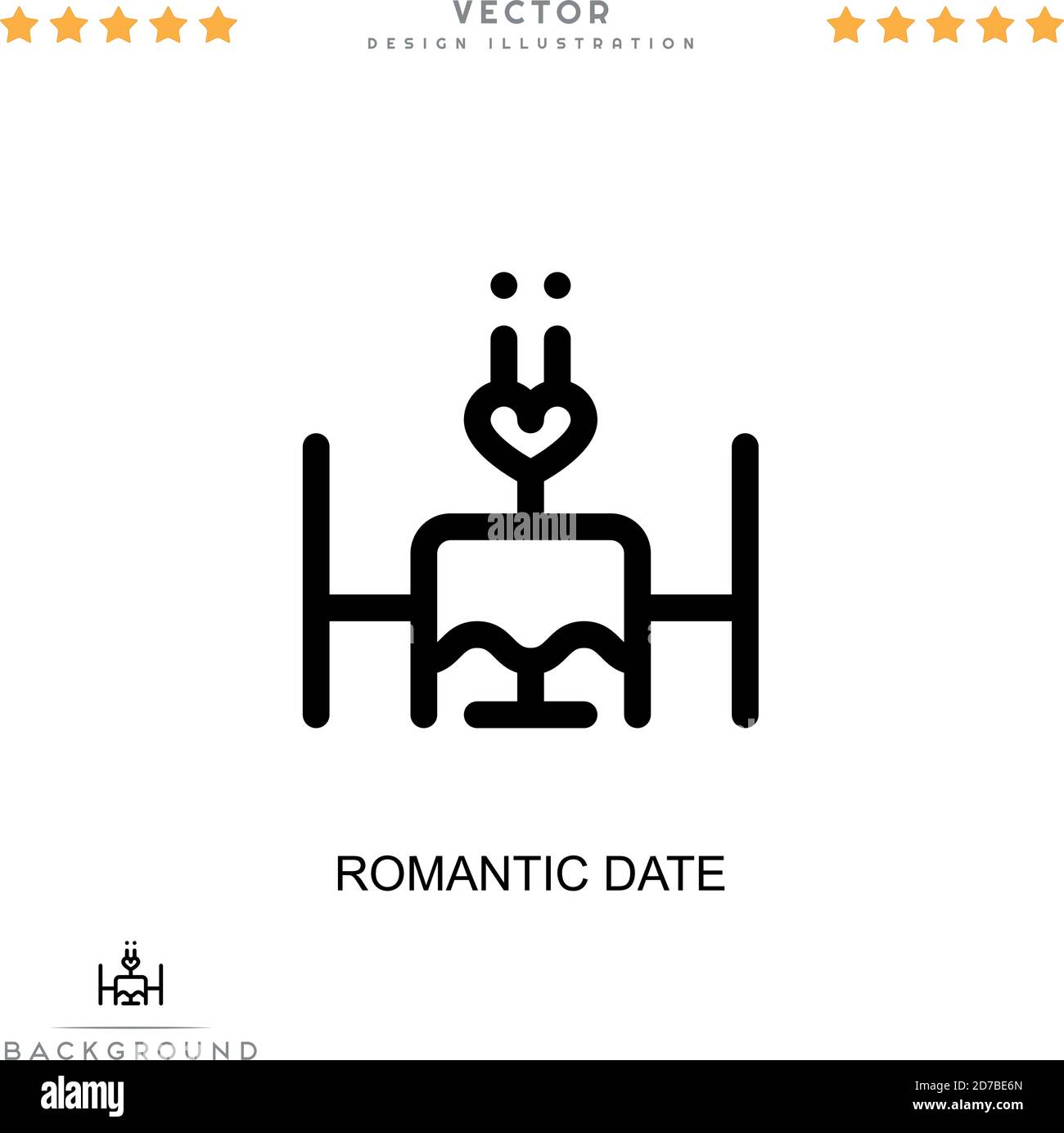 Romantic date icon. Simple element from digital disruption collection ...