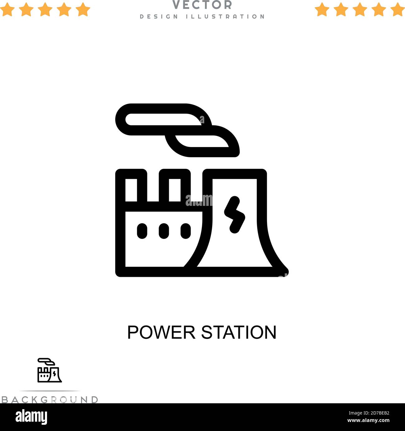 Power station icon. Simple element from digital disruption collection ...