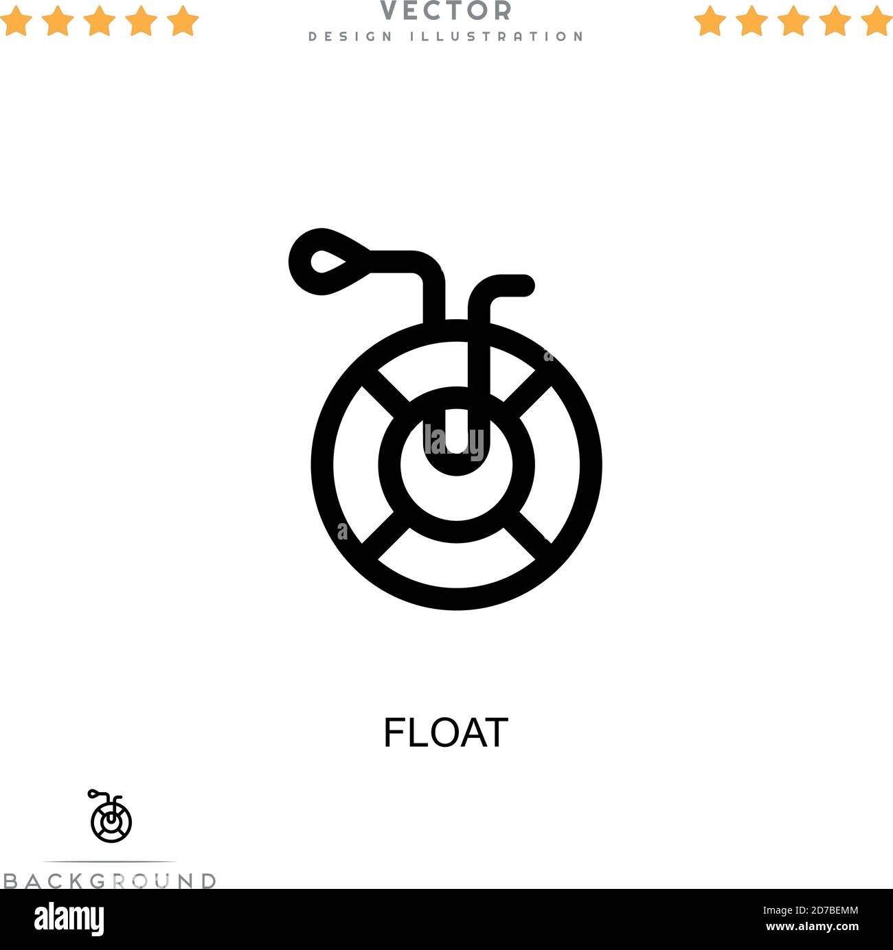 Float icon. Simple element from digital disruption collection. Line ...