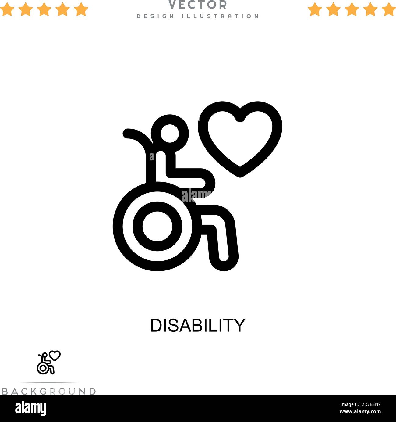 Disability icon. Simple element from digital disruption collection ...