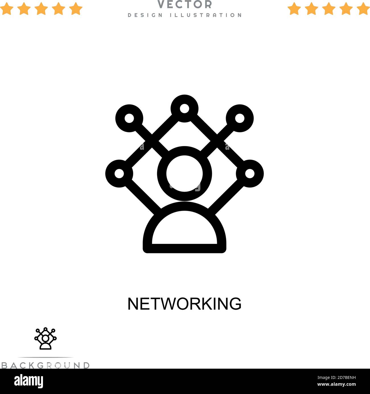 Networking icon. Simple element from digital disruption collection ...