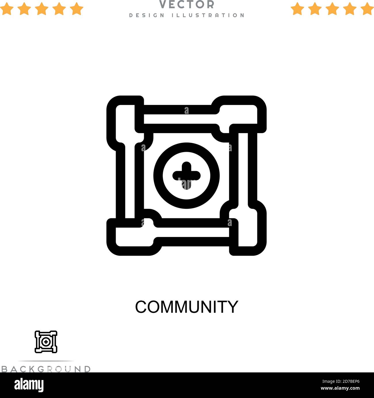 Community icon. Simple element from digital disruption collection. Line ...