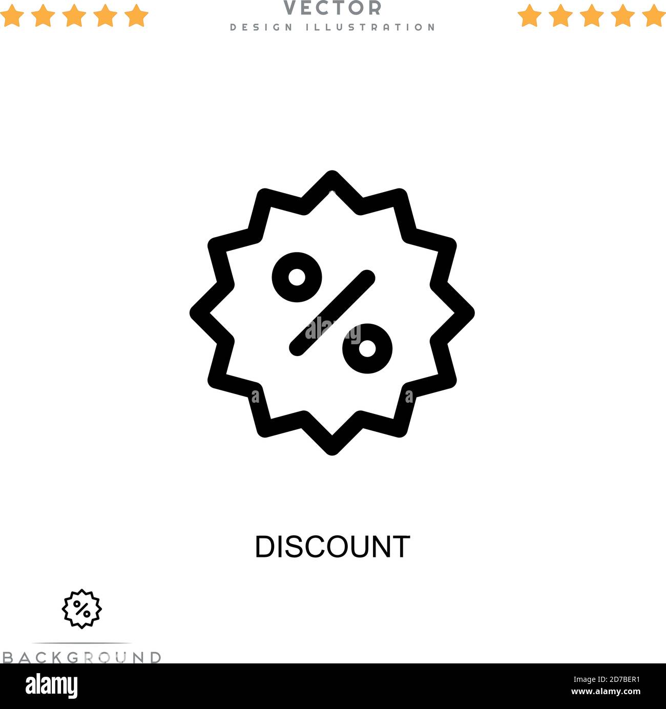Discount icon. Simple element from digital disruption collection. Line ...