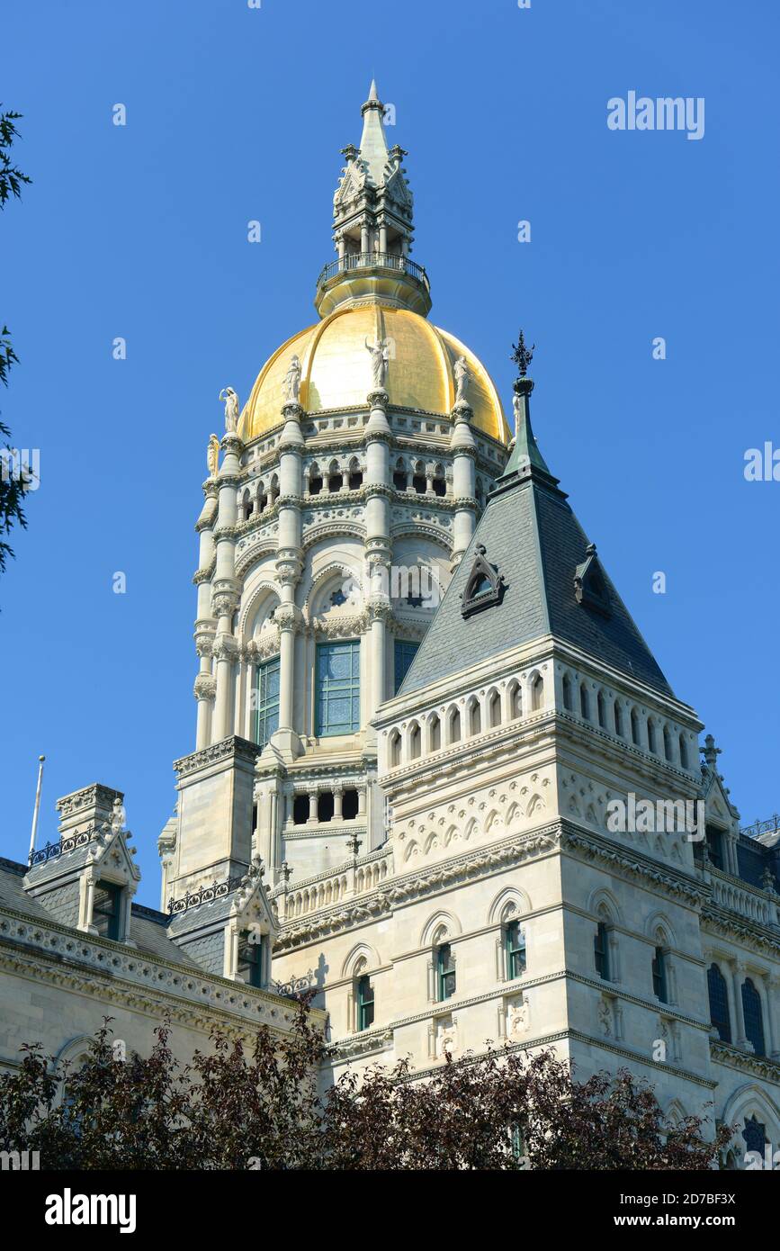 Connecticut State Capitol, Hartford, Connecticut, USA. This building ...