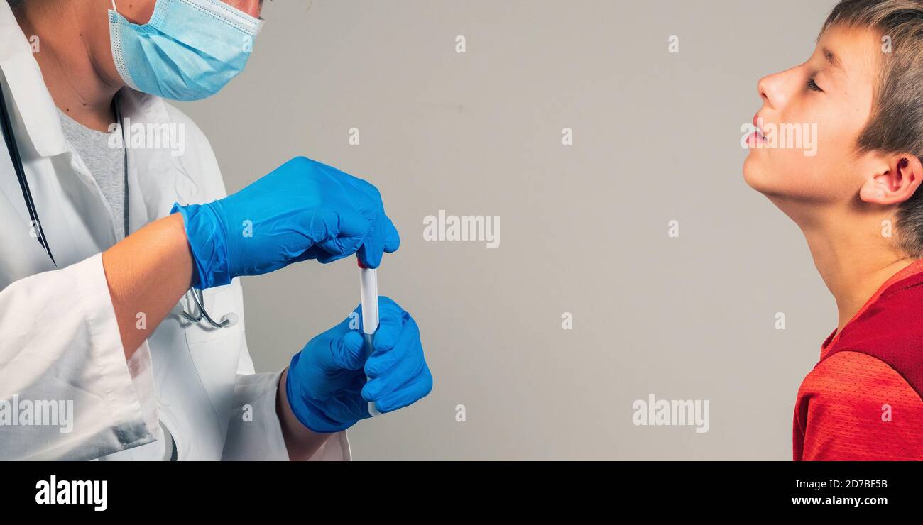 Child nose swab hospital hi-res stock photography and images - Alamy