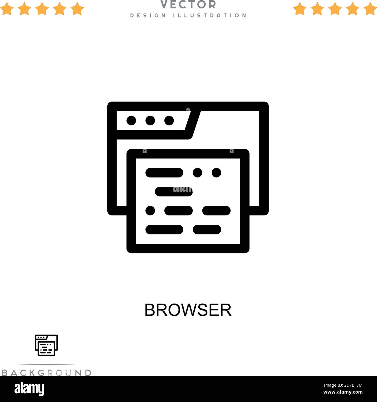 Browser icon. Simple element from digital disruption collection. Line ...