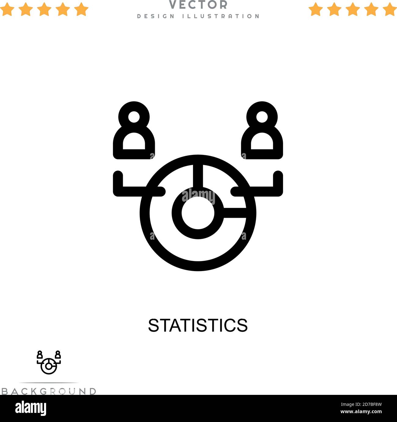 Statistics icon. Simple element from digital disruption collection ...