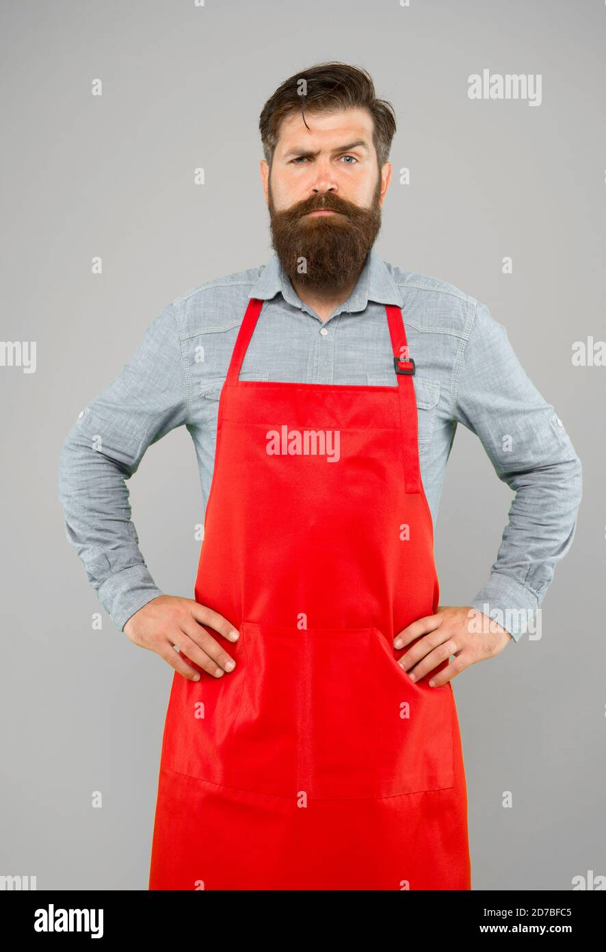 Bearded chef waiter wearing hi-res stock photography and images - Alamy