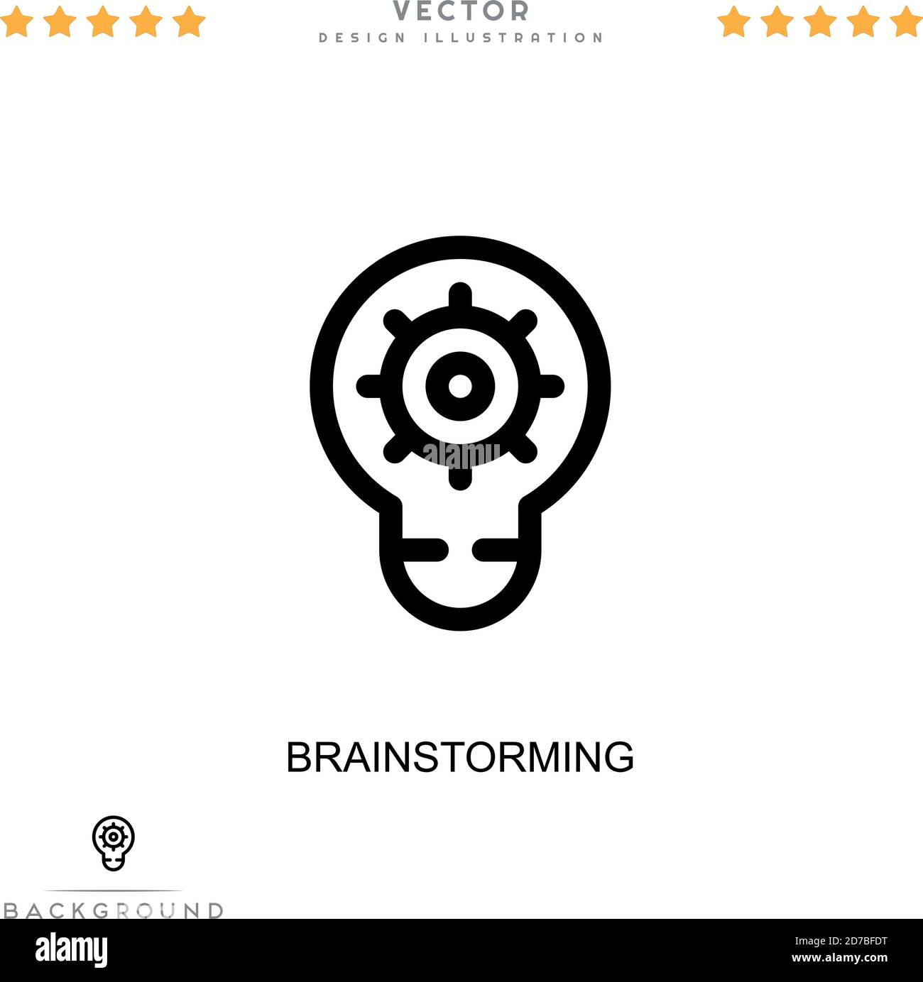Brainstorming icon. Simple element from digital disruption collection ...