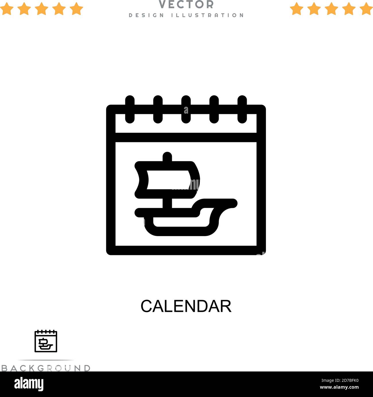 Calendar icon. Simple element from digital disruption collection. Line ...
