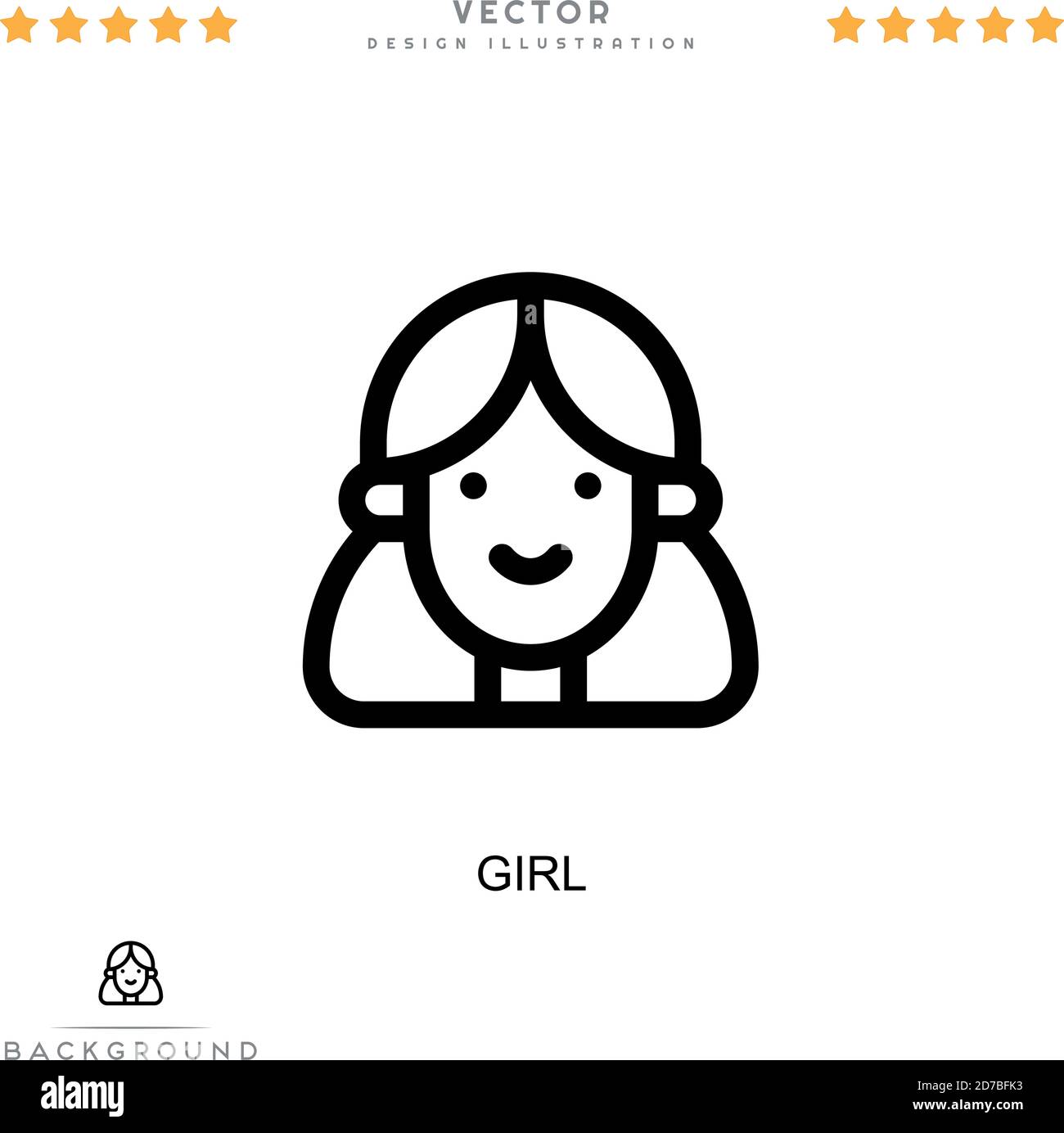 Girl icon. Simple element from digital disruption collection. Line Girl ...