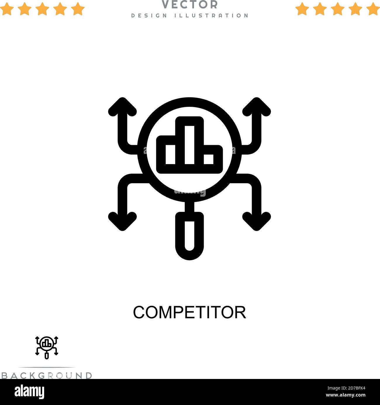 Competitor icon. Simple element from digital disruption collection ...