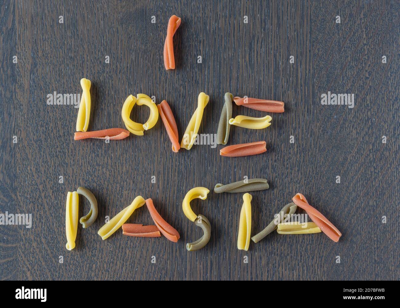 I love pasta hi-res stock photography and images - Alamy