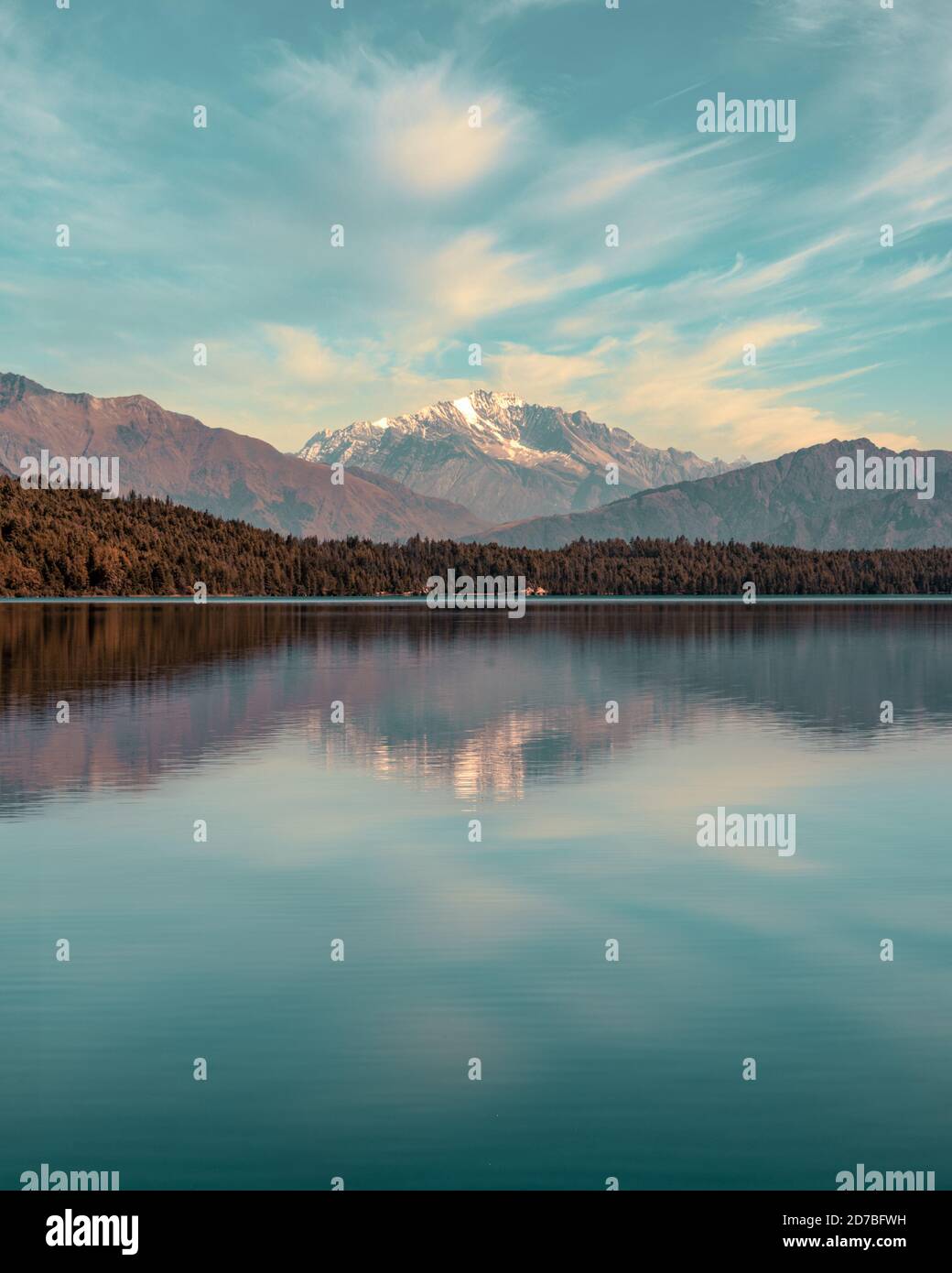 The biggest fresh water lake in the nepalese himalayas hi-res stock ...