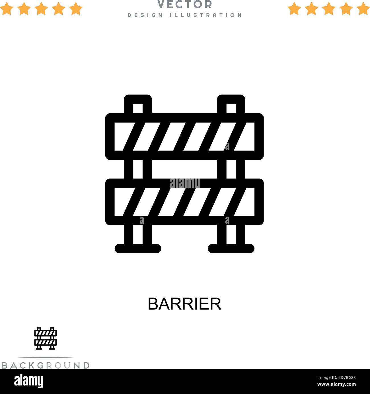Barrier icon. Simple element from digital disruption collection. Line ...
