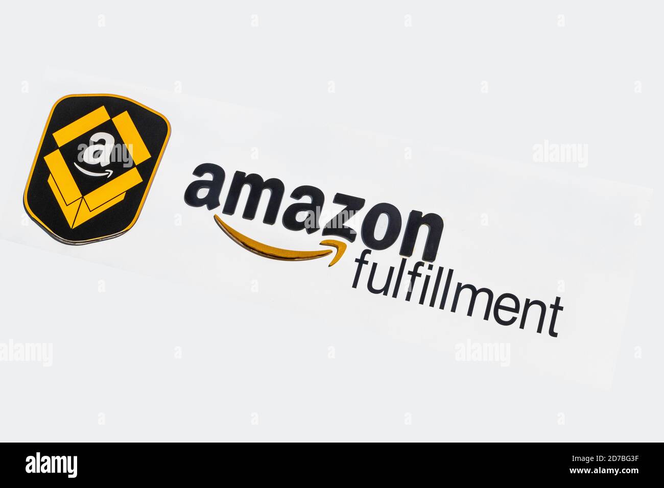 A sign for Amazon Fulfillment Stock Photo - Alamy