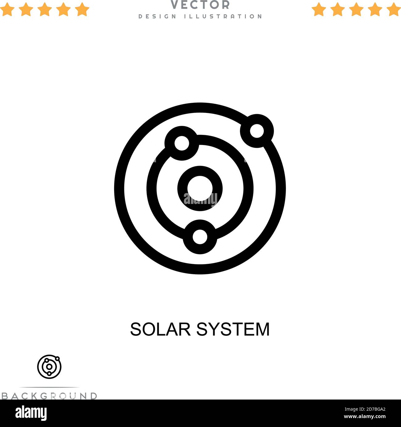 Solar system icon. Simple element from digital disruption collection ...