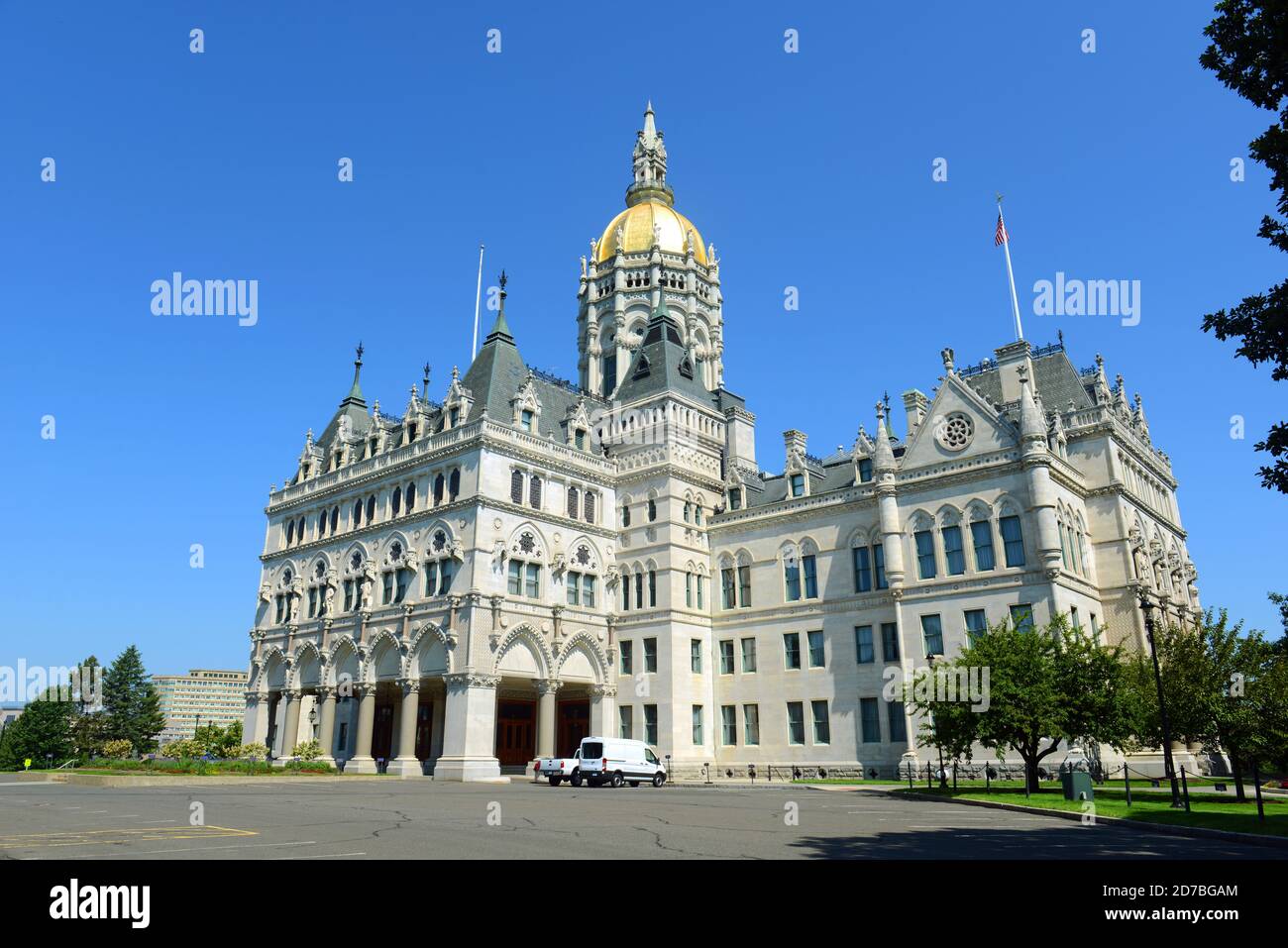 Connecticut State Capitol, Hartford, Connecticut, USA. This building ...
