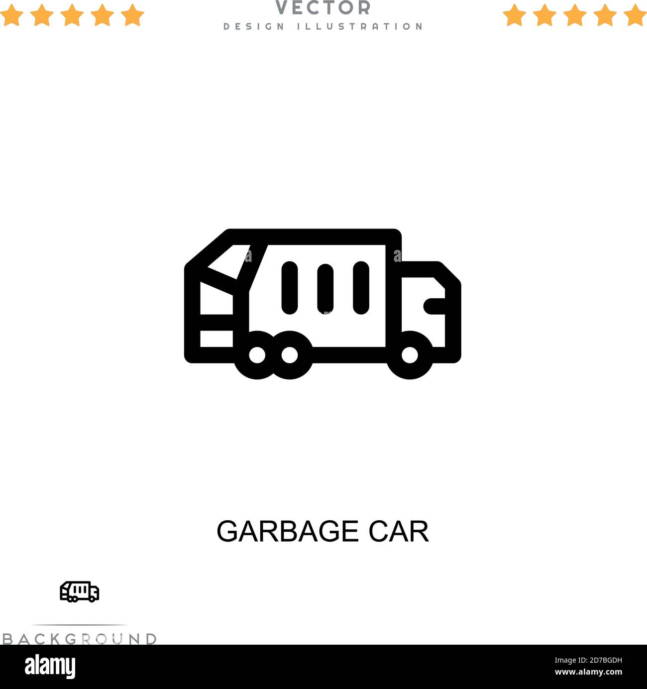 Garbage car icon. Simple element from digital disruption collection ...