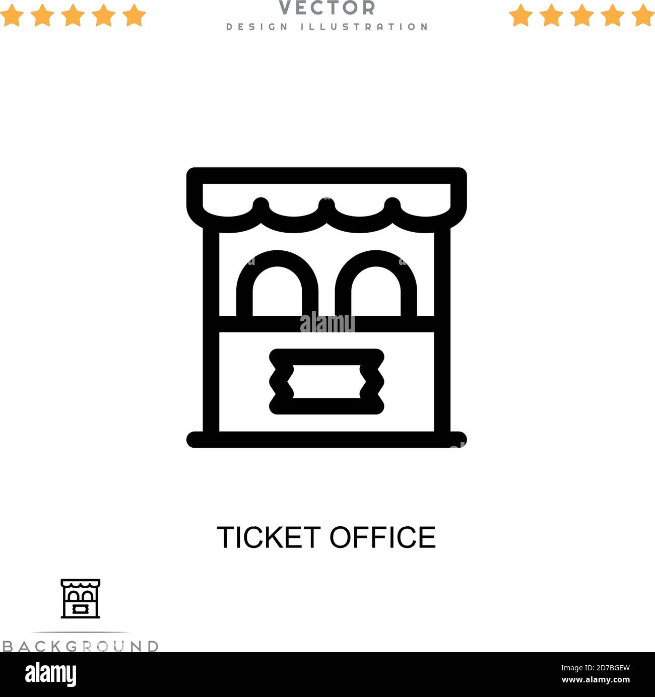 Ticket office icon. Simple element from digital disruption collection ...