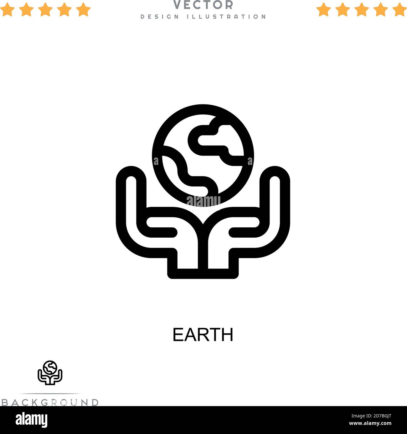 Earth icon. Simple element from digital disruption collection. Line ...