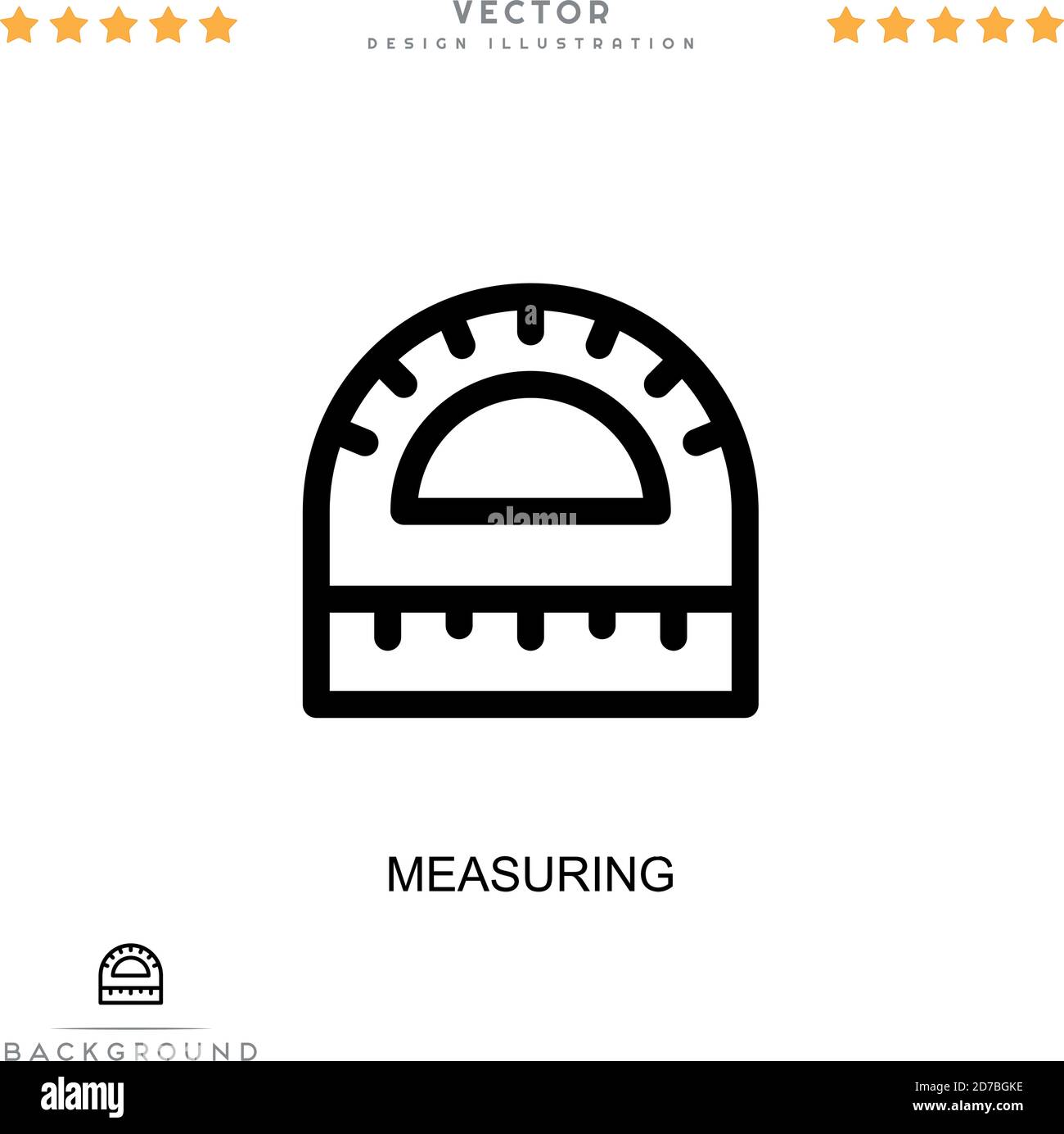 Measuring icon. Simple element from digital disruption collection. Line ...