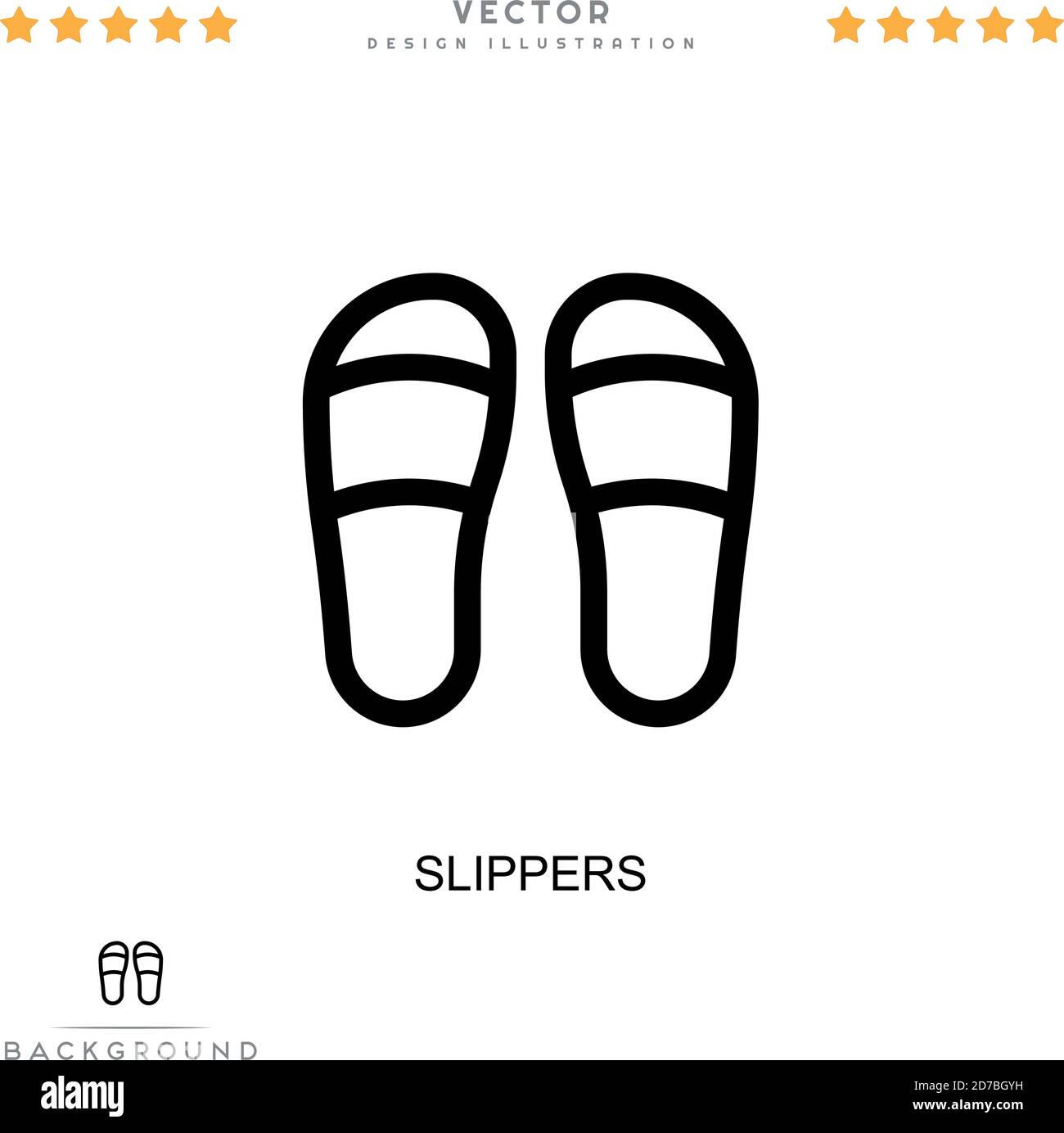 Slippers icon. Simple element from digital disruption collection. Line ...