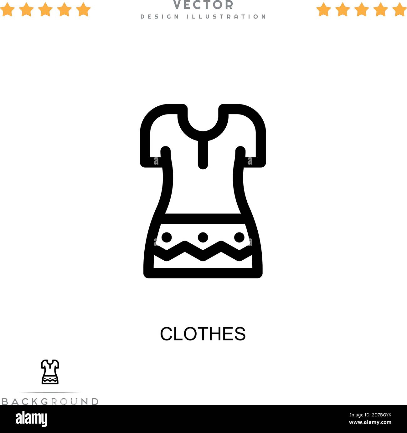 Clothes icon. Simple element from digital disruption collection. Line ...