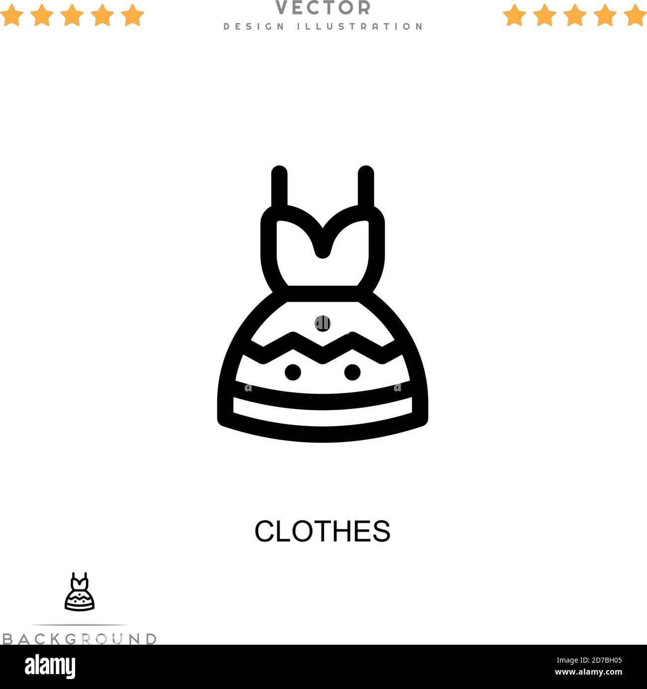 Clothes icon. Simple element from digital disruption collection. Line ...