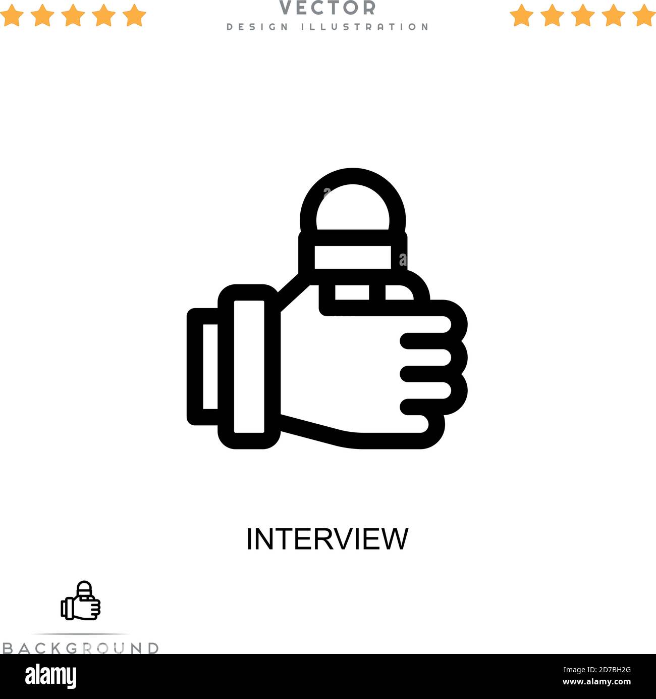 Interview icon. Simple element from digital disruption collection. Line ...