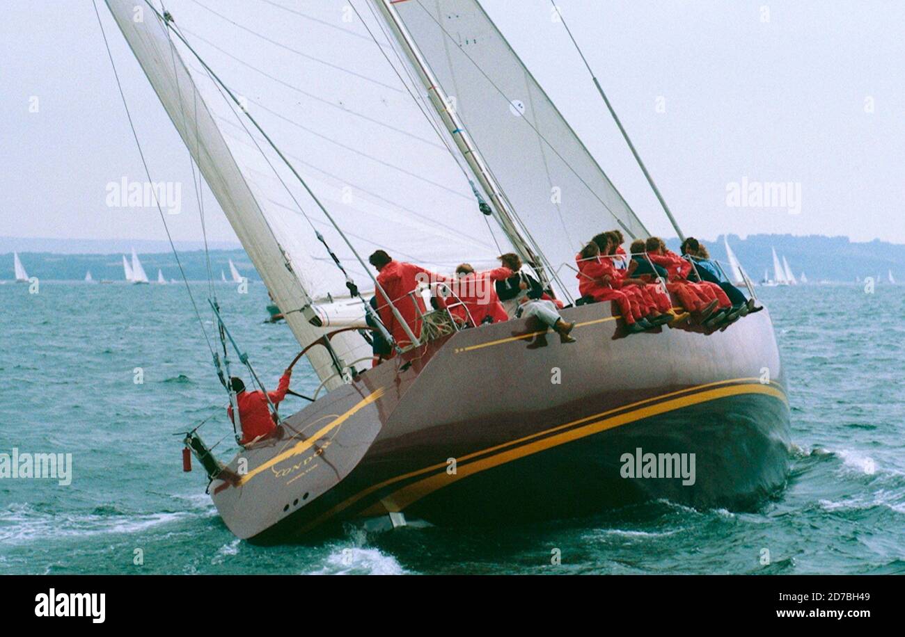 AJAXNETPHOTO. 8TH AUGUST,1981. SOLENT, ENGLAND. - FASTNET RACE START ...