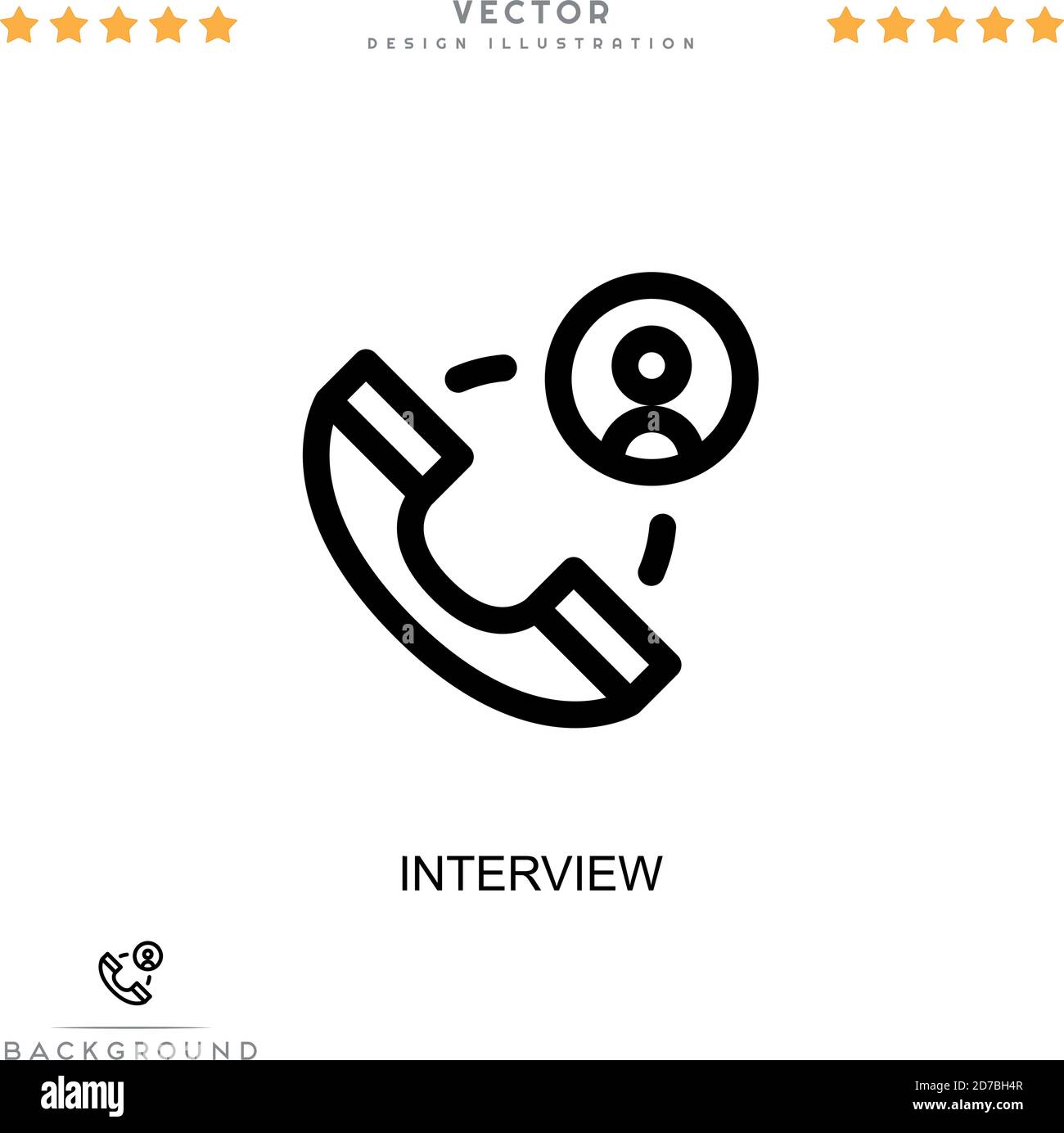 Interview icon. Simple element from digital disruption collection. Line ...