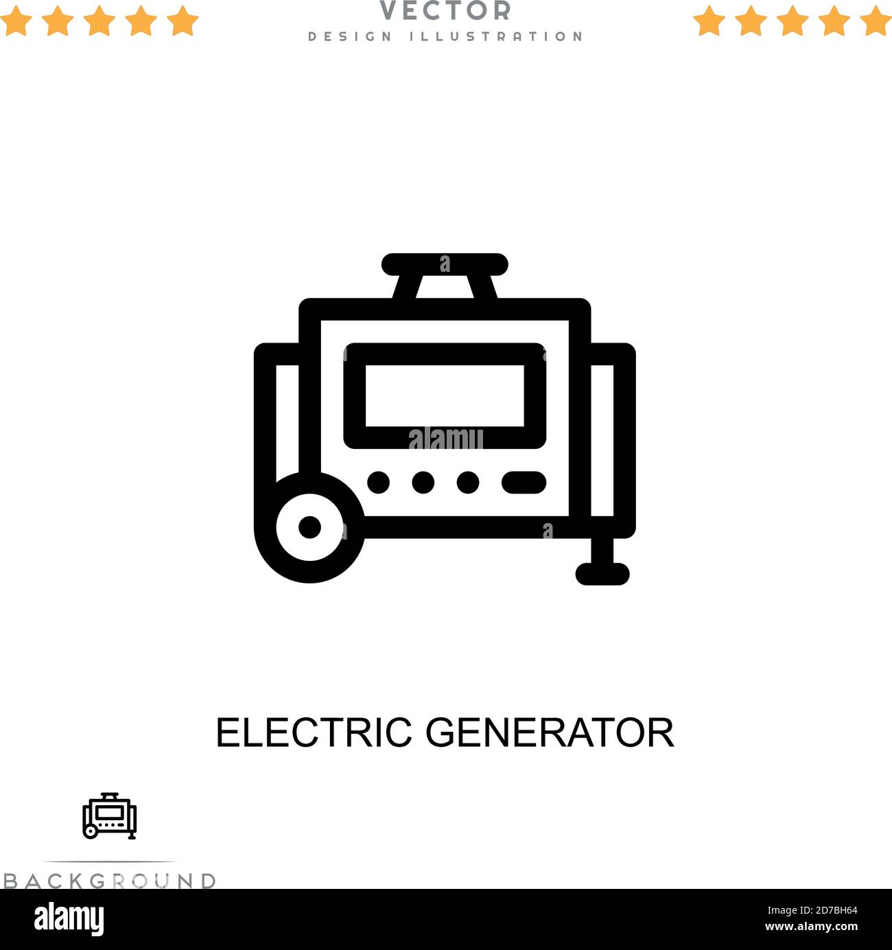Diesel generator icon vector vectors hi-res stock photography and ...
